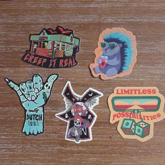 Dutch Bros | Other | Dutch Bros Halloween Hedgehog Sticker Set | Poshmark